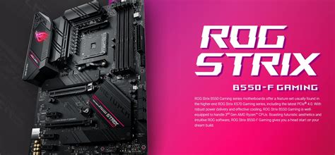 Asus Rog Strix B550 F Gaming Amd Am4 3rd Gen Ryzen Atx Gaming Motherboard Pcie 4 0 2 5gb
