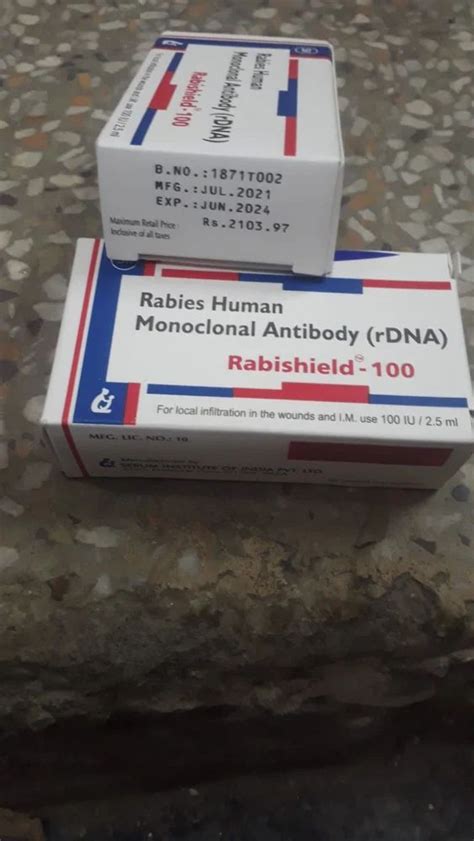 Rabishield 100 Rabies Human Antibody At Best Price In Saharanpur