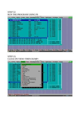 Step To Program In Tasm DOC