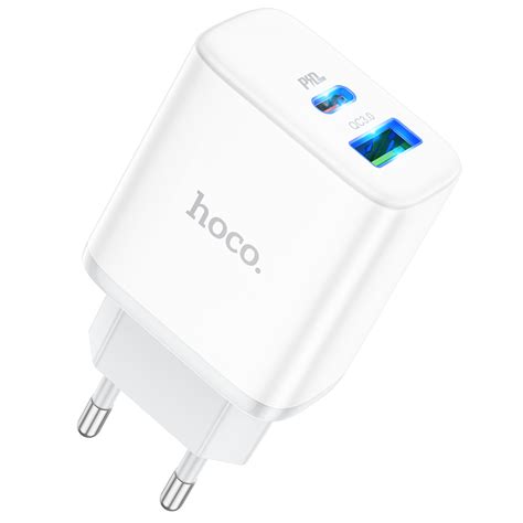 ֎Cốc hoco C105A cổng (A+C) 20W(PD/QC/FCP/AFC)