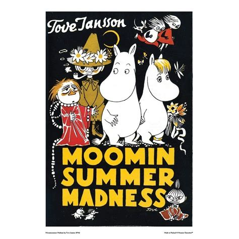 Moomin Poster Moominsummer Madness 70 X 50 Cm Tove Jansson Moomin