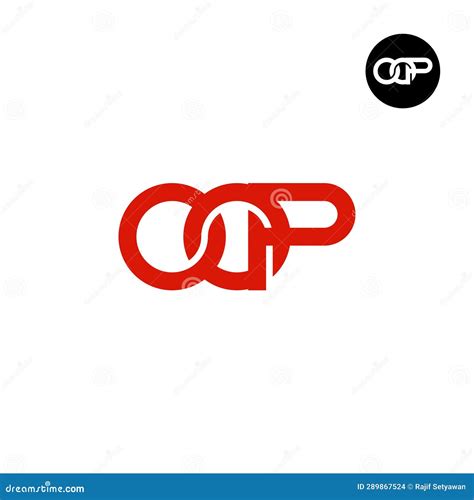 Letter Oop Monogram Logo Design Vector Illustration