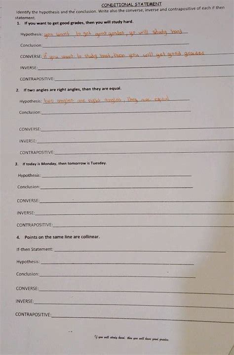 Conditional Statementidentify The Hypothesis Studyx Conditional Statementidentify The Hypothesis Studyx