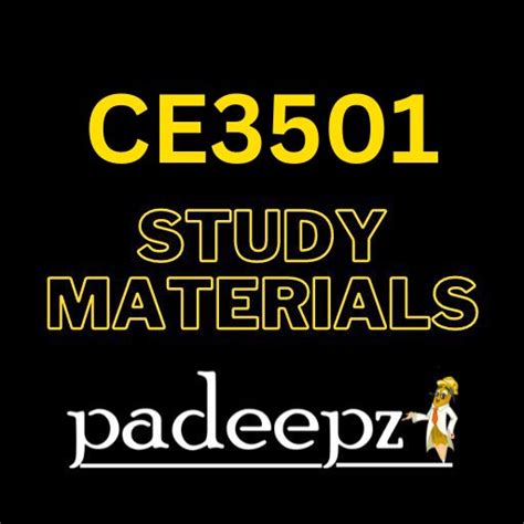 Ce3501 Design Of Reinforced Concrete Structural Elements