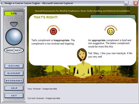 Preventing Sexual Harassment Online Course Copyright Mindiq