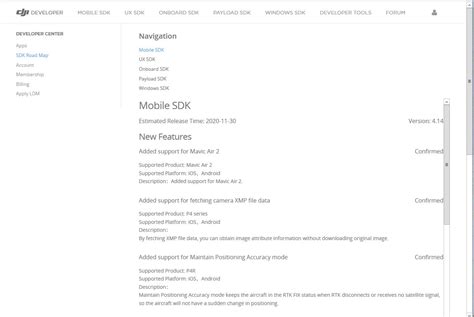Dji Drones Library New Version 413 Of The Dji Sdk Released B4x