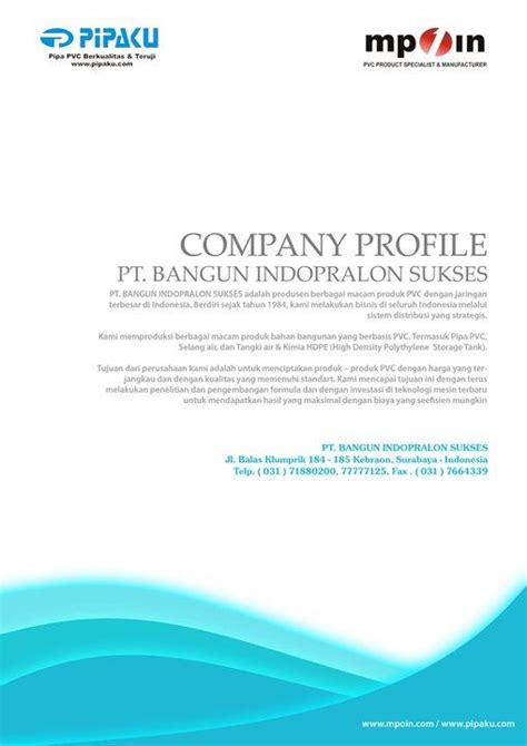 Contoh Company Profile Perusahaan Baru Berdiri