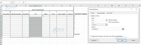 Data Validation In Excel DataFlair