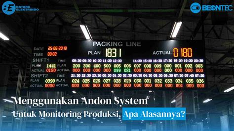 Andon Sistem Monitoring Produksi Batara Elektrindo Spesialis Andon