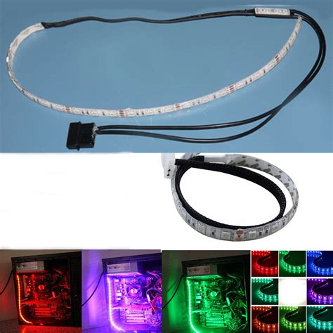 40cm 5050smd Led Pc Computer Case Strip Light Self Adhesive 12v Sale Banggood Com Sold Out