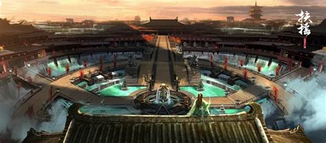 中国风武侠仙侠室内场景cg原画 影视气氛概念图 游戏美术素材 概念场景 微元素 花瓣网