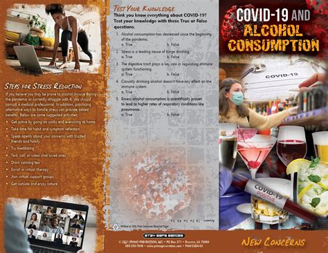 Covid 19 And Alcohol Consumption Pamphlet Primo Prevention