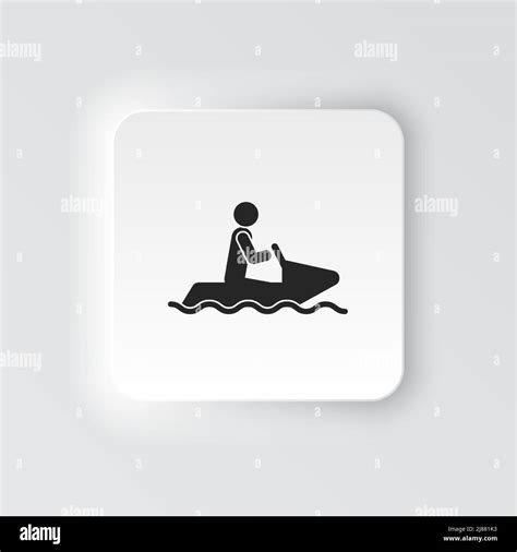 Rectangle Button Icon Snow Motorbike Button Banner Rectangle Badge Interface For Application