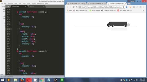 Truck Loader Loading Animation With Css Youtube