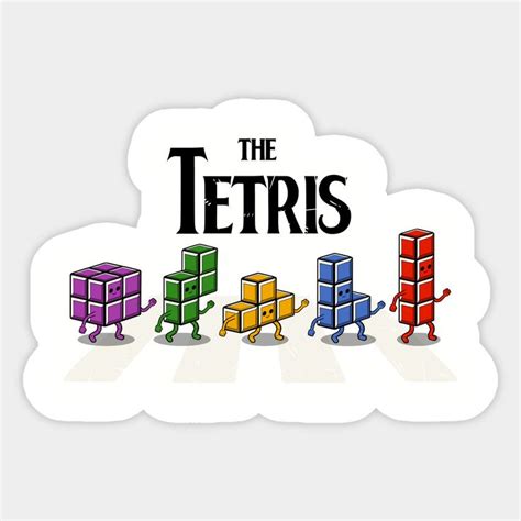The Tetris Sticker Tetris Funny Stickers Custom Stickers