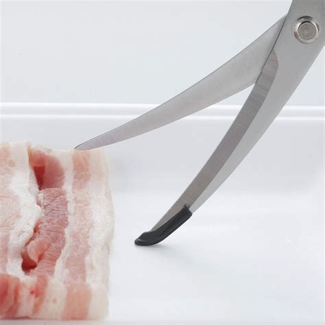 Shimomura Curved Kitchen Scissors Serrated Non Scratch Scissors