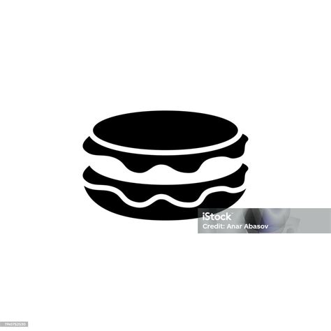 마카롱 음식 과자 아이콘입니다 빵집과 사막 고립 된 아이콘의 요소입니다 프리미엄 품질의 그래픽 디자인 아이콘입니다 웹사이트 웹