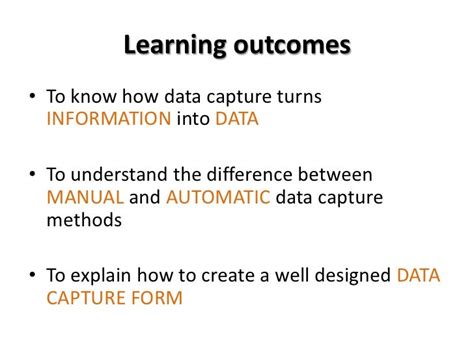 Data Capture