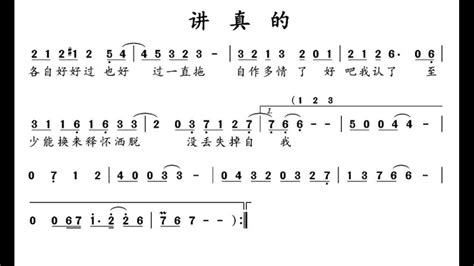 讲真的講真的 降e调伴奏 Instrumental In E Flat Youtube