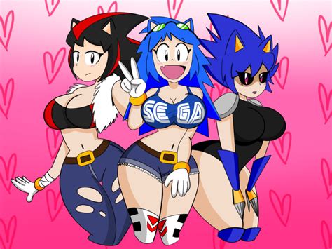 Rule 34 3girls Big Breasts Breasts Humanized Metal Sonic Metal