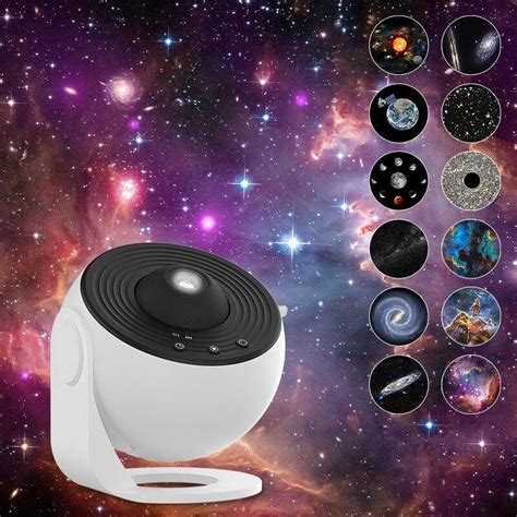 Led Galaxy Projector Starry Night Light Moon Star Sky Nebula Projection