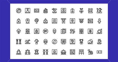 Museum Icons Graphics Envato Elements