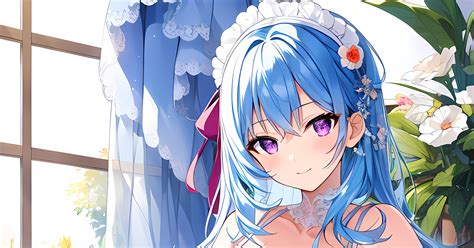 Lewd Blue Hair In Lingerie Lewdwaifusbyaiのイラスト Pixiv