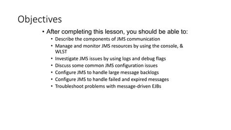 JMS Troubleshooting Pptx