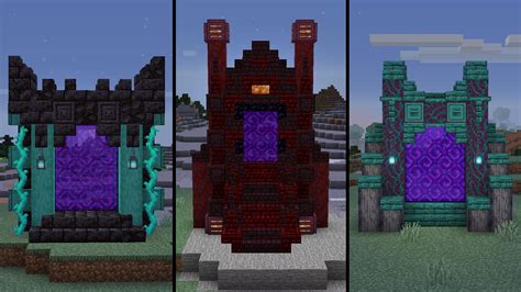 116 Nether Portal Designs Rminecraftbuilds
