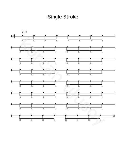 Stick Control Exercises Pdf Elements Of Music Music Production