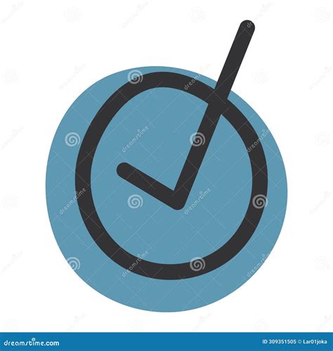 Check Symbol Sketch Icon Hand Draw Vector Stock Vector Illustration
