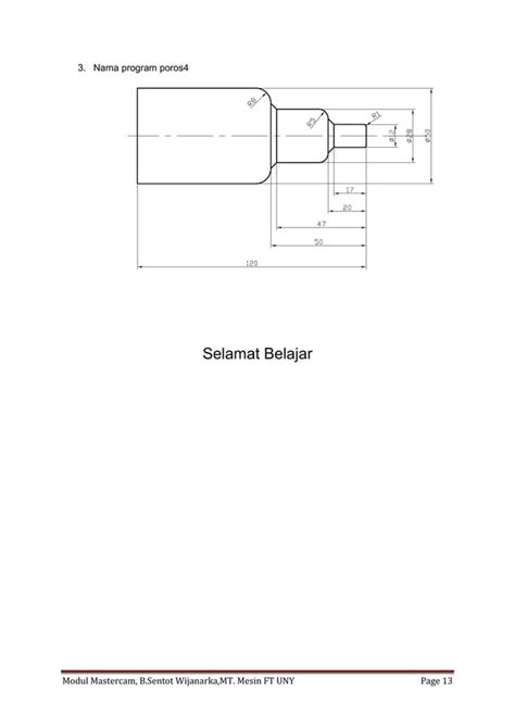 Tutorial Mastecam Lathe Pemula PDF