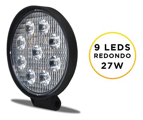 Farol De Neblina Led Universal Redondo Leds Caminhão Moto Parcelamento sem juros