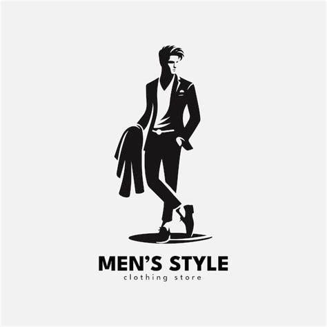 Логотип магазина мужской одежды Премиум векторы Clothing Logo