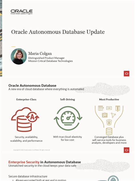 03 01 Autonomous Database Oracle Pdf Databases Machine Learning
