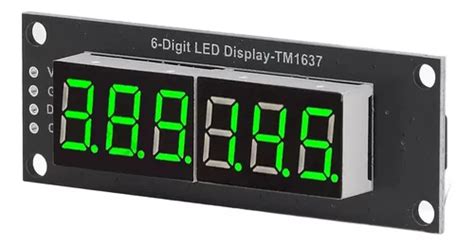 Tubo Led Pantalla Digital 036in 6 Bits 7 Segmentos Tm163 Cuotas Sin