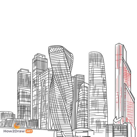 Как Нарисовать Москву Сити Лучшая Фото Подборка