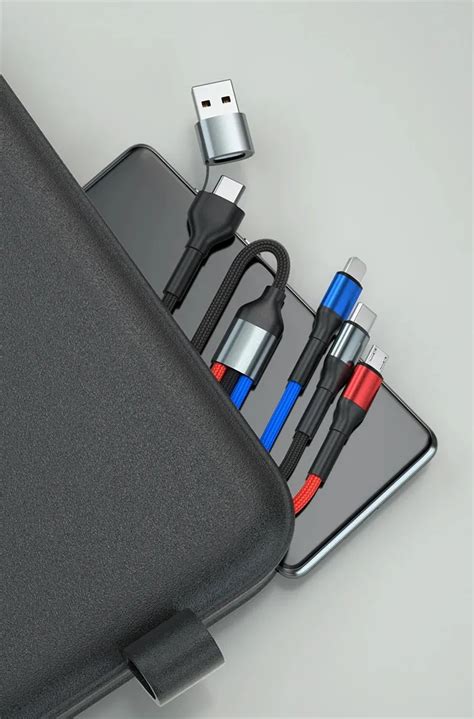 6 في 1 شاحن لاسلكي سريع لجميع الأجهزة USB Type C إلى النوع C كابل شحن الإضاءة الصغيرة C لـ