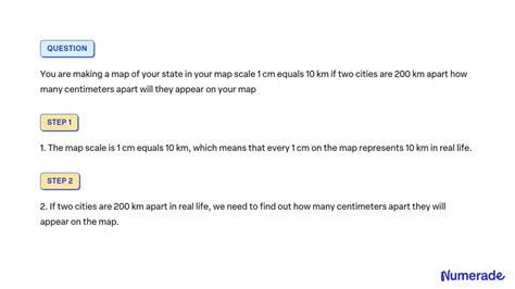 SOLVED You Are Making A Map Of Your State In Your Map Scale 1 Cm