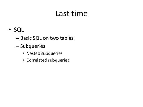Csc 453 Database Systems Lecture Ppt Download