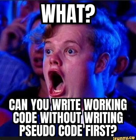 What Can You Write Working Code Without Writing Inn Pone Ifunny