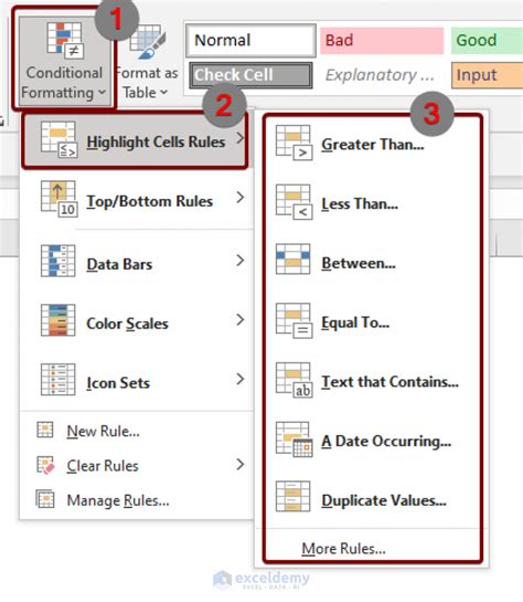 Apply Conditional Formatting To The Selected Cells In Excel Ways