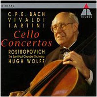 Concertos Pour Violoncelle Antonio Vivaldi Carl Philipp Emanuel