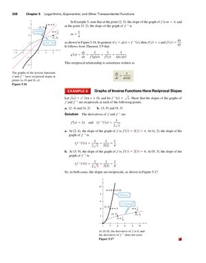 CALC 18 CALC 18 NOTES 378 Chapter 5 Logarithmic Exponential And