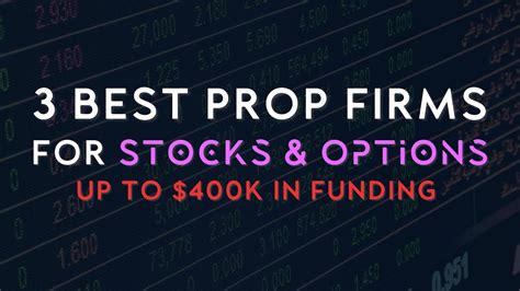 3 Best Prop Trading Firms For Stocks Funded Accounts Of Up To 400 000