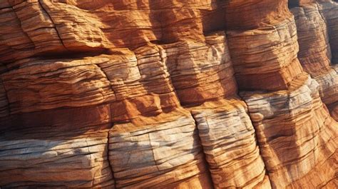 Premium Photo Textured Surface Of A Sandstone Cliff Generative Ai