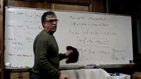 How To Solve Exact Differential Equations Youtube