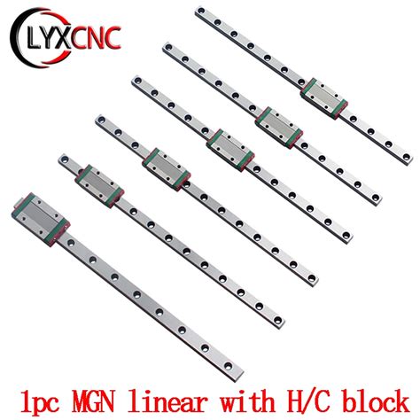 Mgn Linear Guide Mgn7 Mgn12 Mgn15 Mgn9 Block 100mm 1000mm Rail Carriage Mgn12h Mgn9h Cnc 3d 