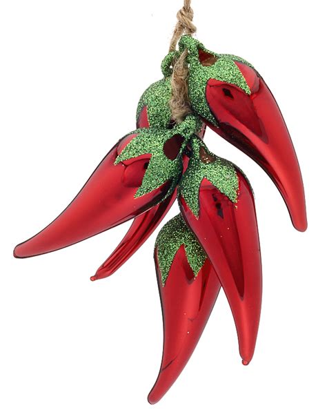 Chili Peppers Christmas Ornament Western