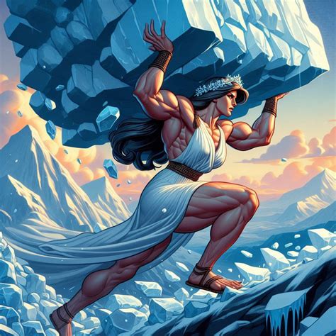Ai Muscle Muscle Goddess Carrying An Iceberg 8 By Alby69 On Deviantart